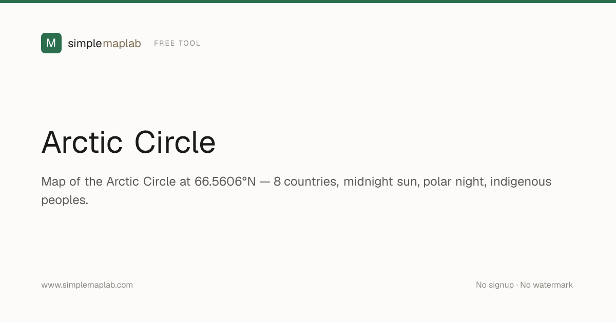 Arctic Circle — World Map, Countries It Crosses, and Geographic Facts ...